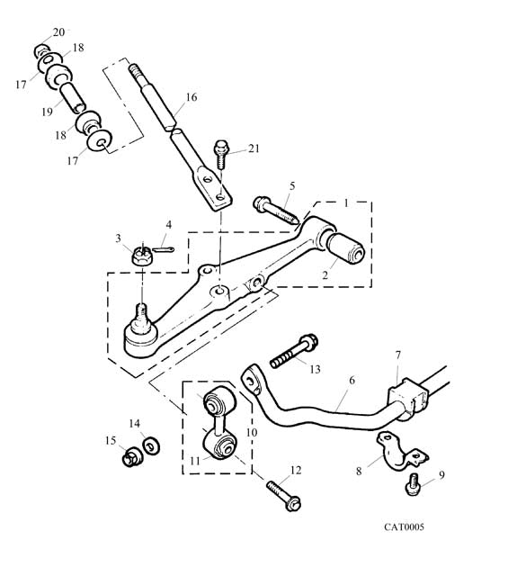 Rover 200 / 25 / MG ZR Radius Rod / Arm Front Suspension Bush RBX00083 ...
