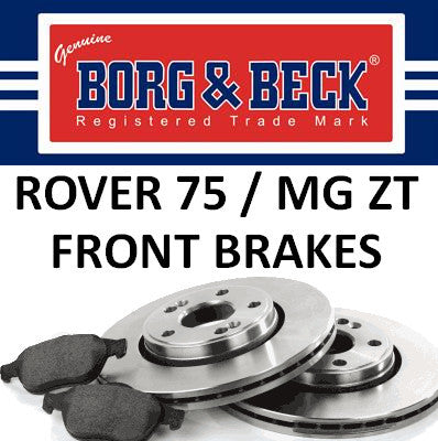 Rover 75 / MG ZT Front Brakes - 1.8 / 1.8T / 2.0 CDT / 2.0 V6 / 2.5 V6 ...